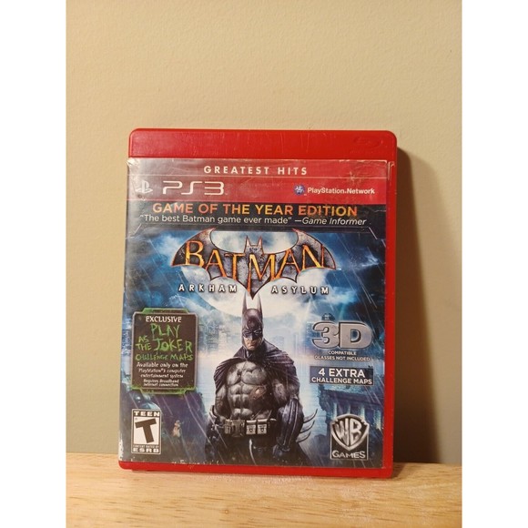 Video Games & Consoles | Ps3 Batman Arkham Asylum Game Of The Year ...